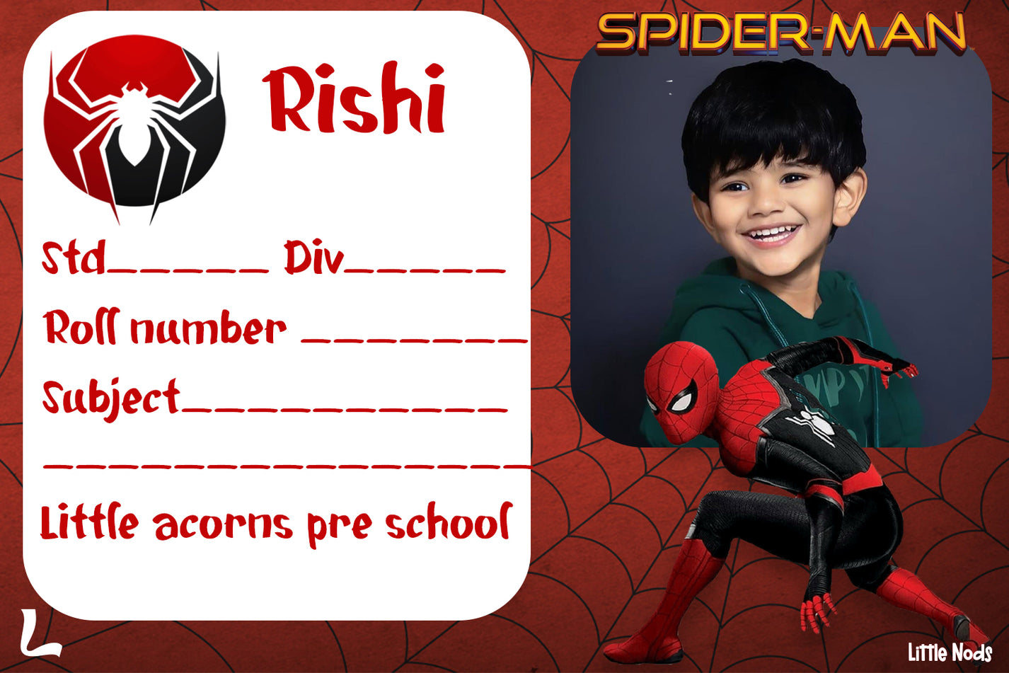 Customized School Name slips for books – LittleNods